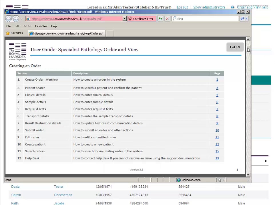 Users - Using the Help function on Vimeo