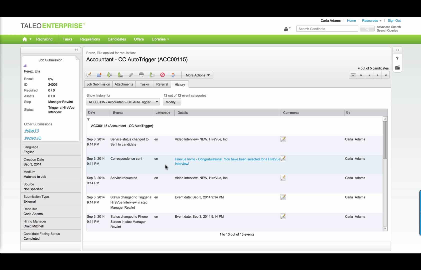 Taleo Enhanced Integration Demo on Vimeo