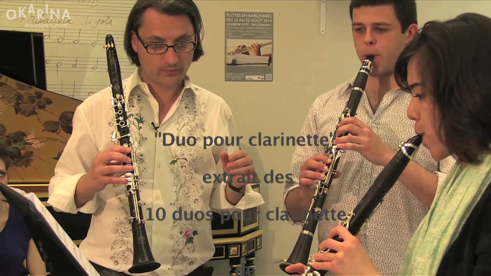 FLORENT HEAU travaille un duo pour clarinettes de Philippe Hersant au ...