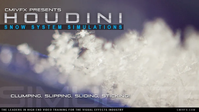 cmiVFX Releases Brand New Houdini Snow Systems Simulations Video