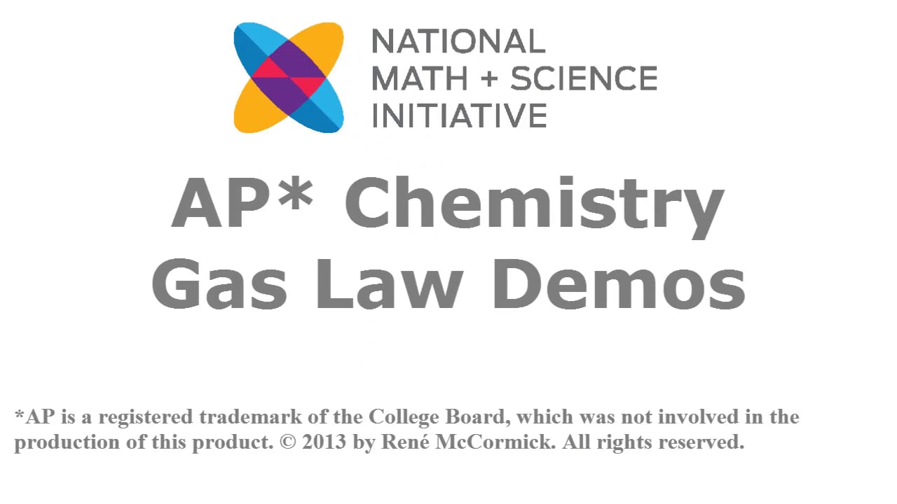 AP Chemistry: Gas Law Part IV Demos Galore! in AP Chemistry on Vimeo