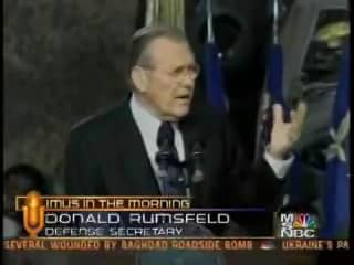 Rumsfeld - You Go to War with the Army You Have on Vimeo