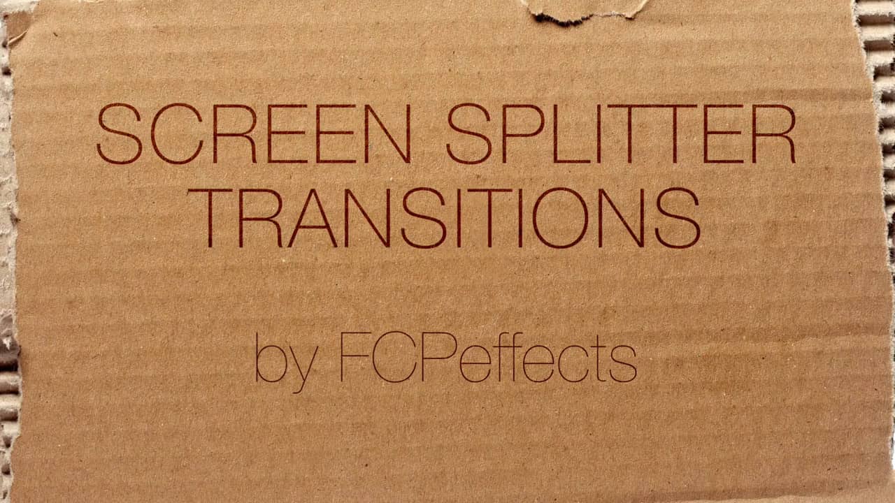 Screen Splitter Transitions on Vimeo