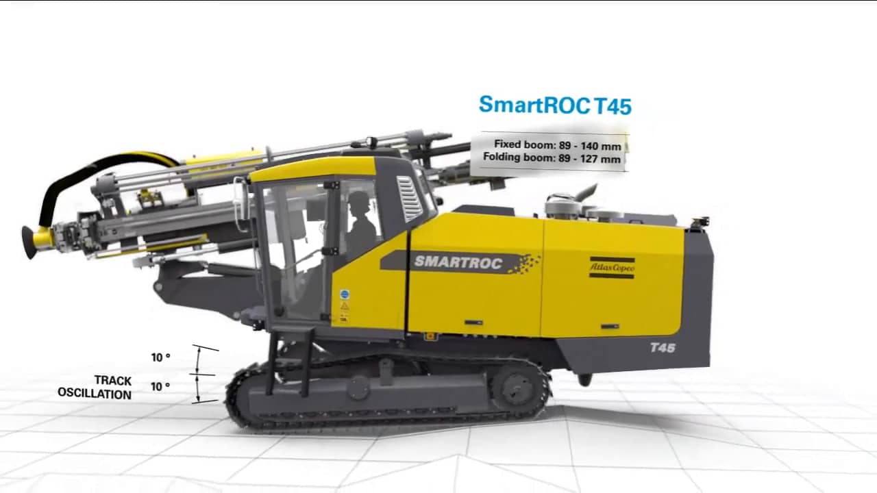 Atlas Copco SmartROC T45 Drill Rig on Vimeo