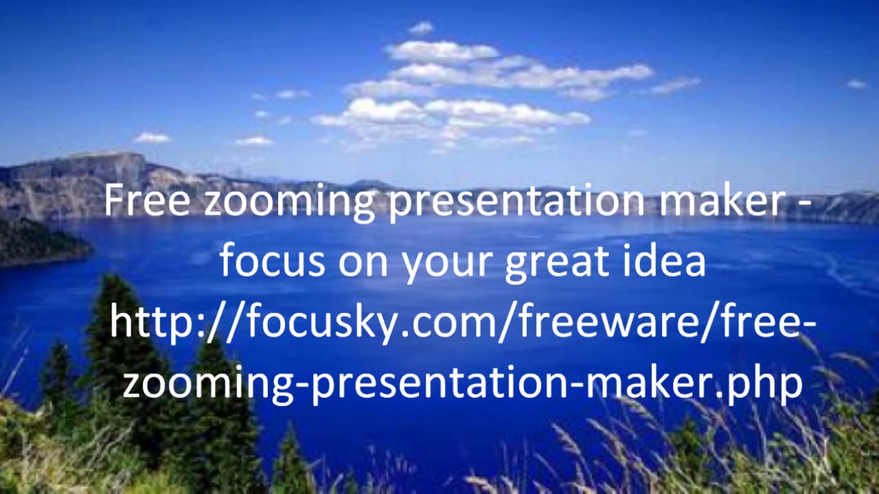 Free zooming presentation maker - focus on your great idea