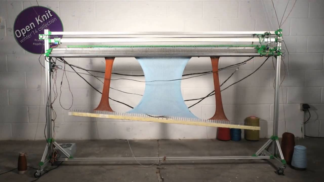 OpenKnit is a 3D printer that can create garments in just one hour on Vimeo