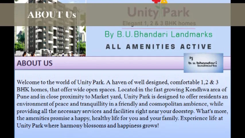 Upcoming Construction Projects in pune as Unity Park Kondhwa Where ...