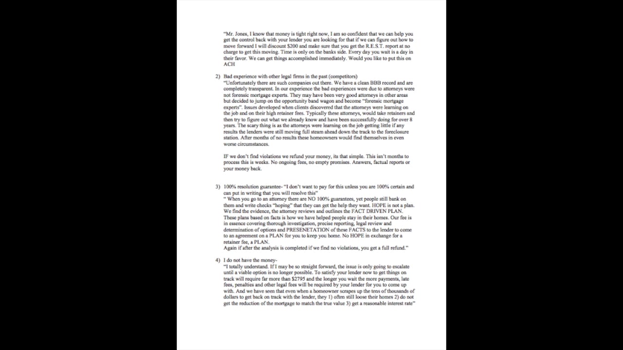 Video 4 OBJECTION & Rebuttals on Vimeo