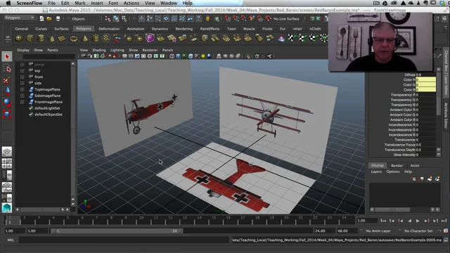 Importing references images into Maya for modeling