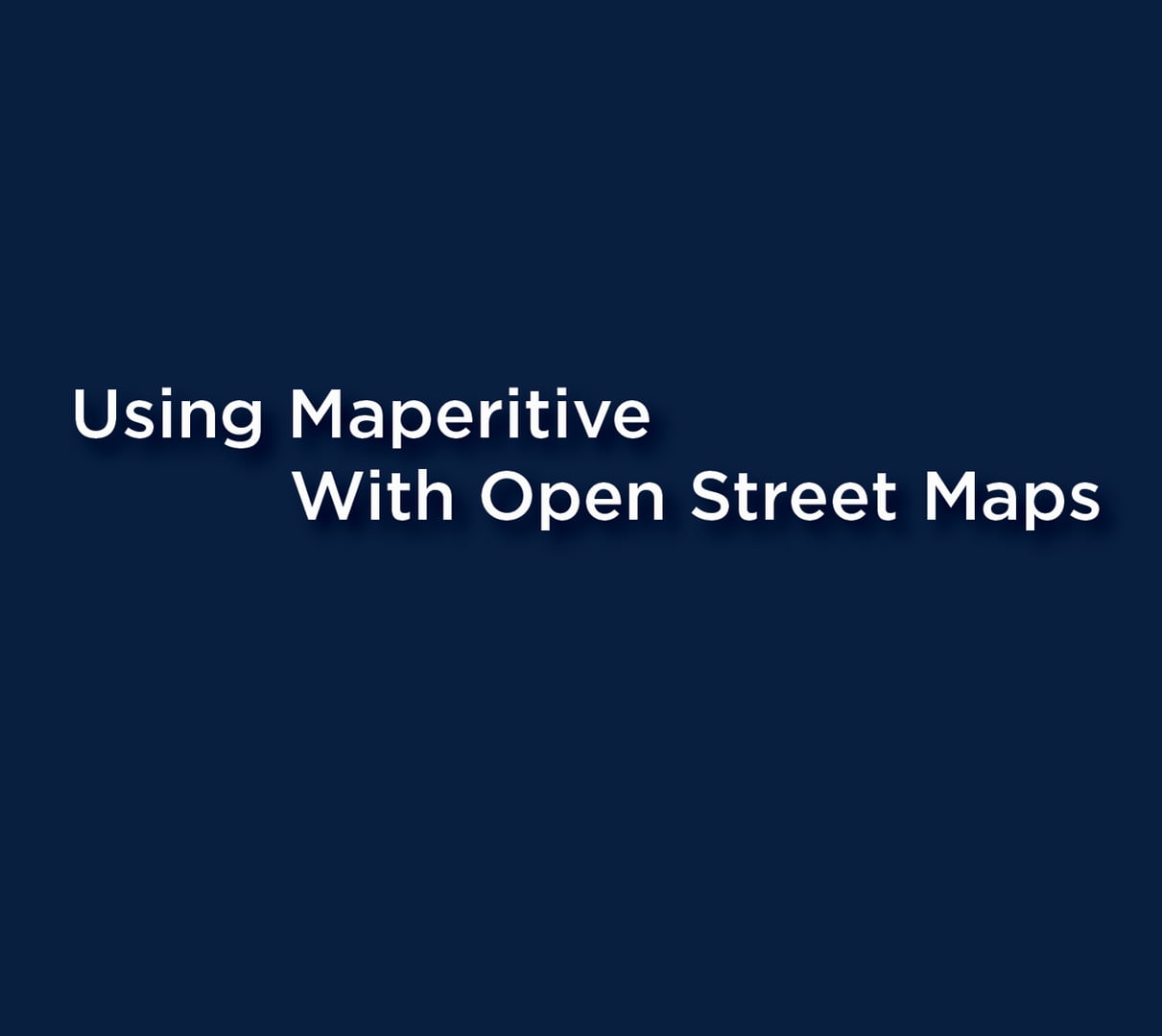 Maperitive Tutorial on Vimeo