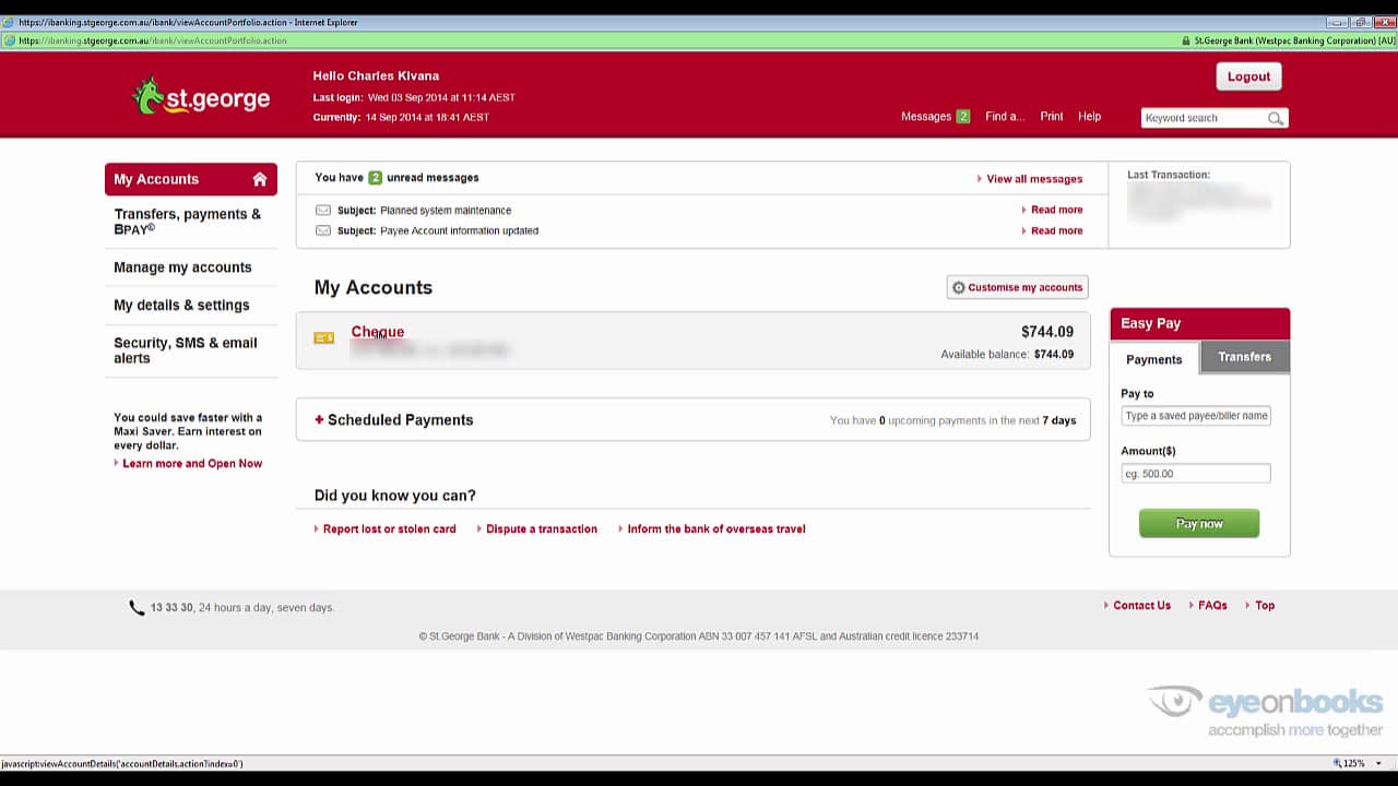 How to export St George bank online transactions for Xero on Vimeo