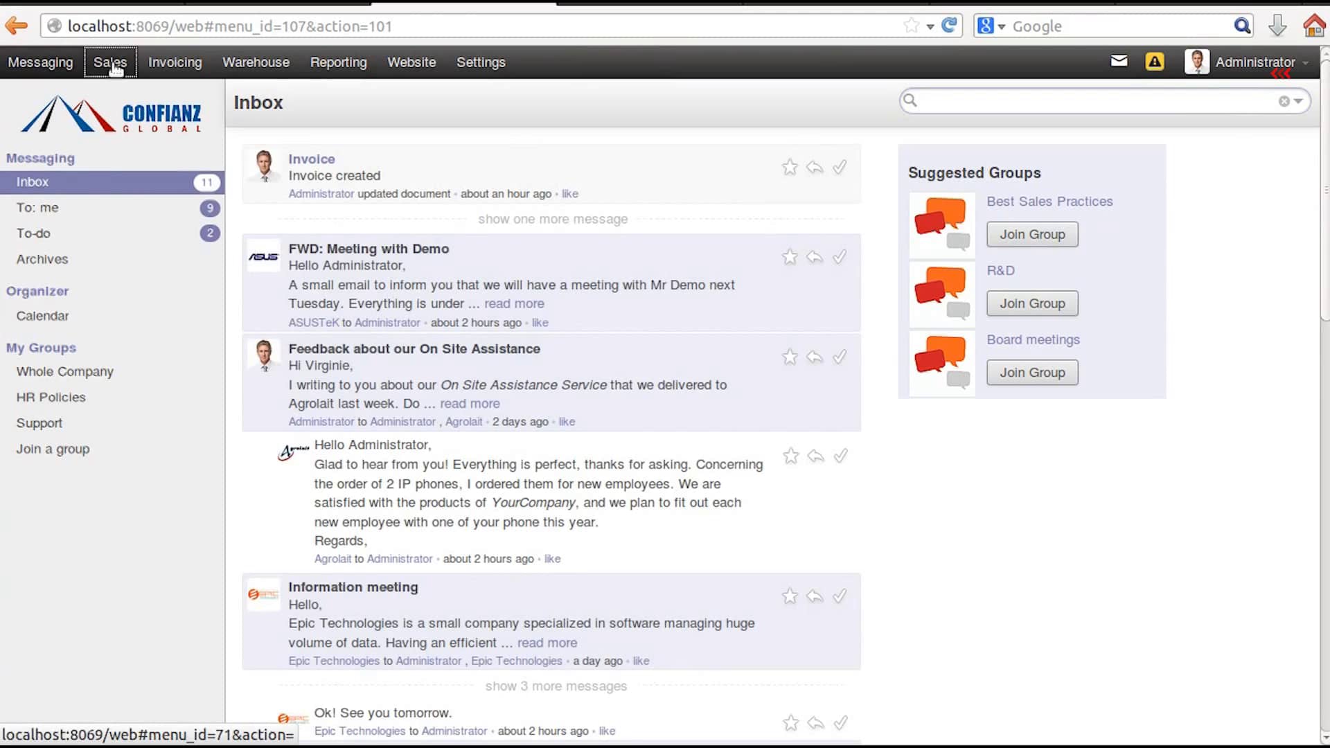 odoo 8 demo,Openerp upgrade from 7 to 8,erp migration service on Vimeo