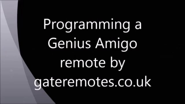 Programming a Genius Amigo Remote on Vimeo