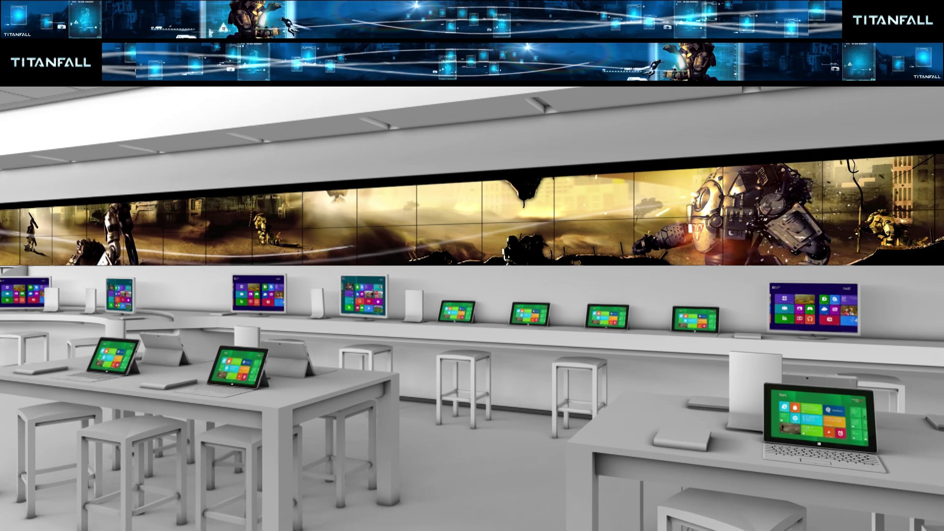 Titanfall Video Wall Experience at the Microsoft Stores on Vimeo
