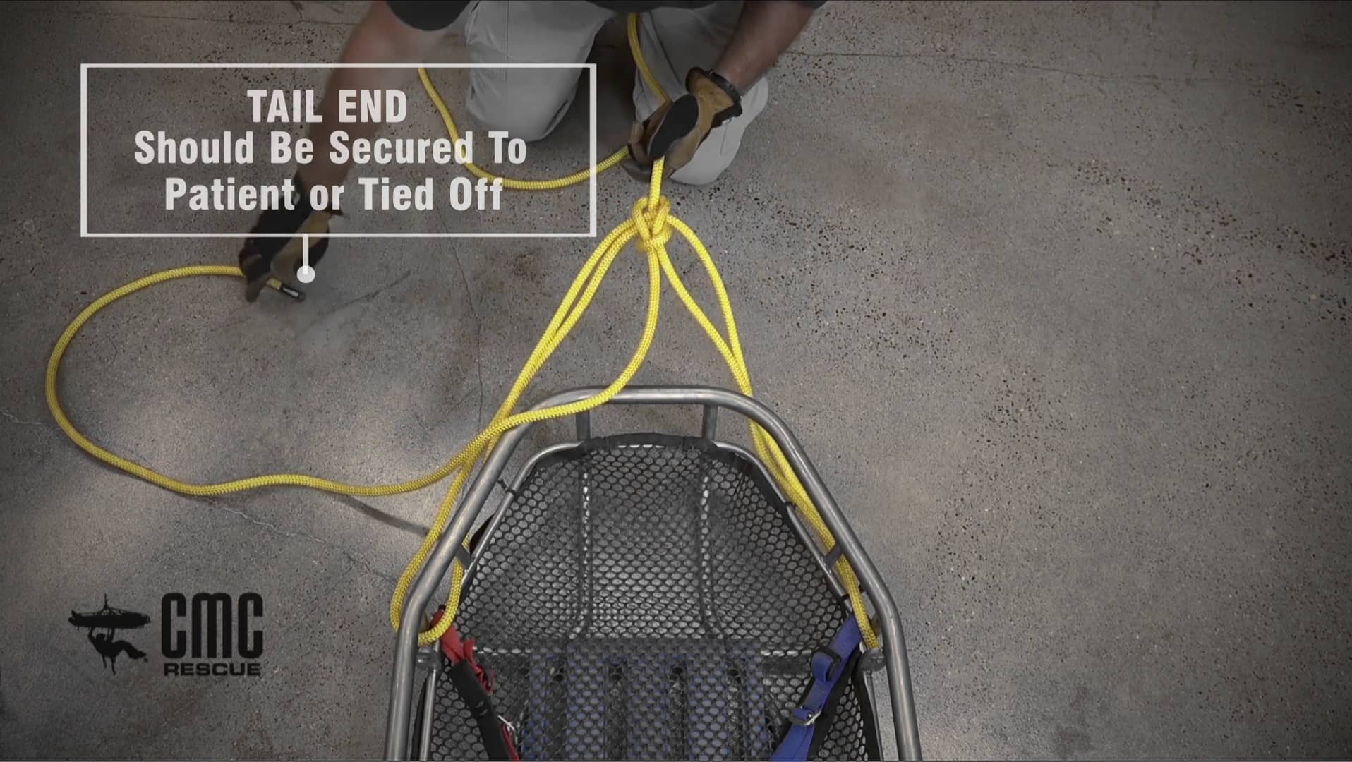Tying A Bowline Knot On A Coil For Rescue Litter Tag Lines | LeRoy ...