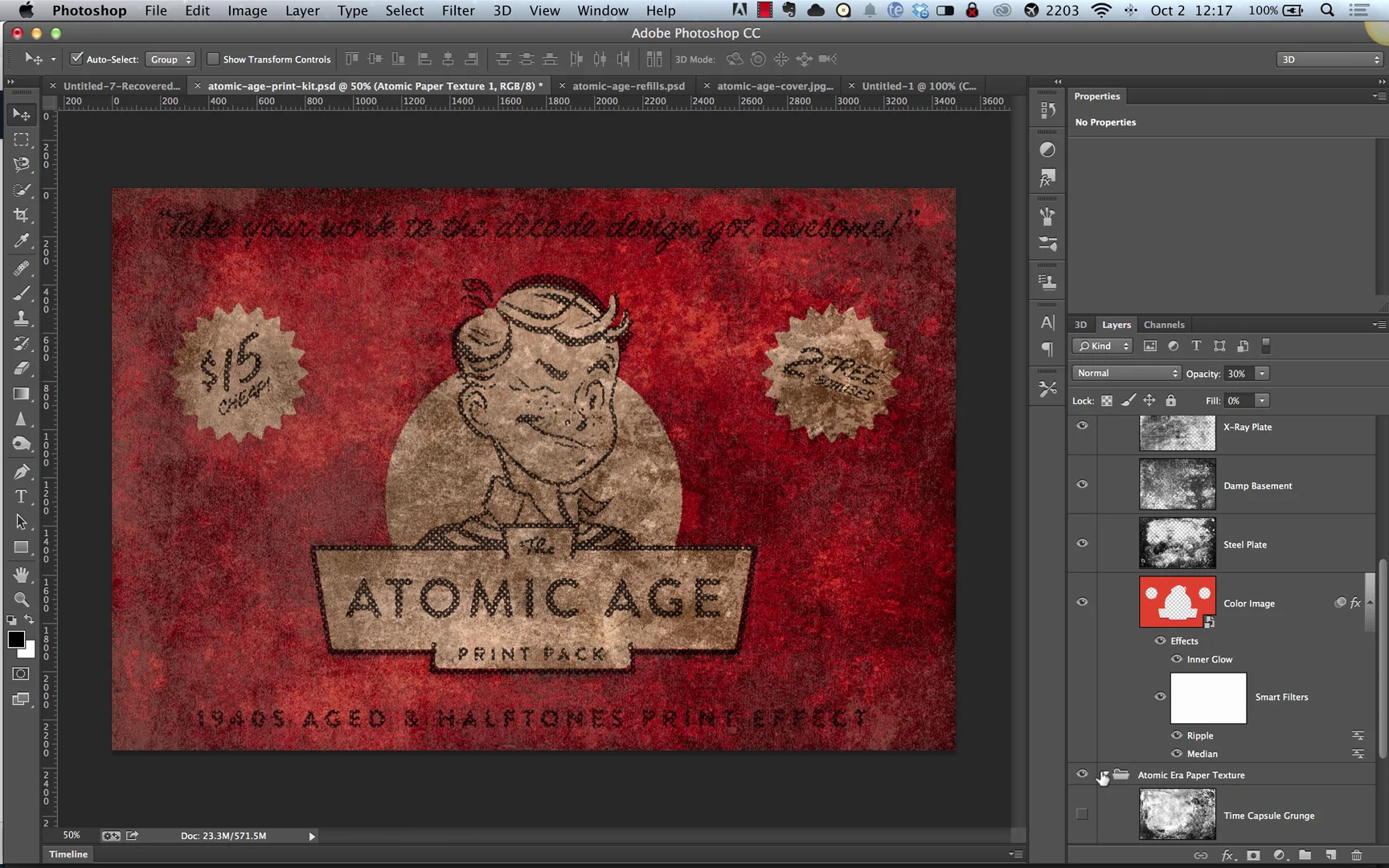 Atomic Print Pack - Instructions
