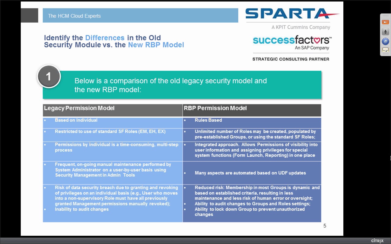 Role Based Permissions in SuccessFactors on Vimeo