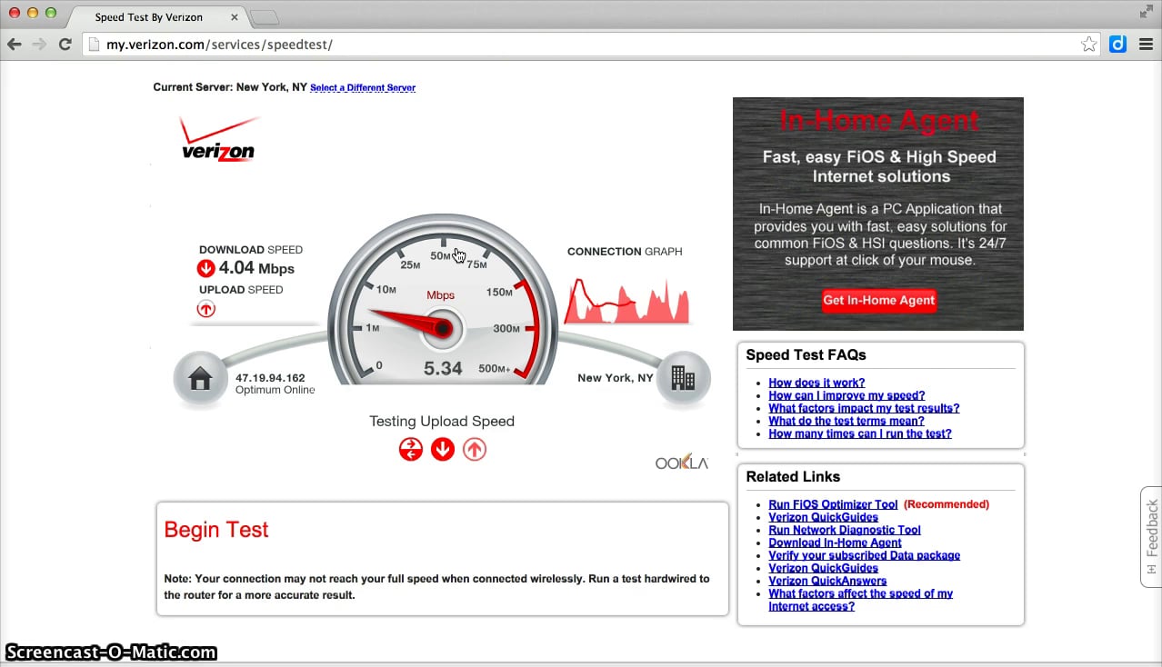 Verizon Speed Test on Vimeo