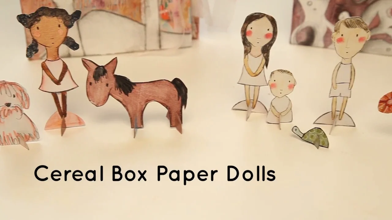 Cereal Box Paper Dolls on Vimeo