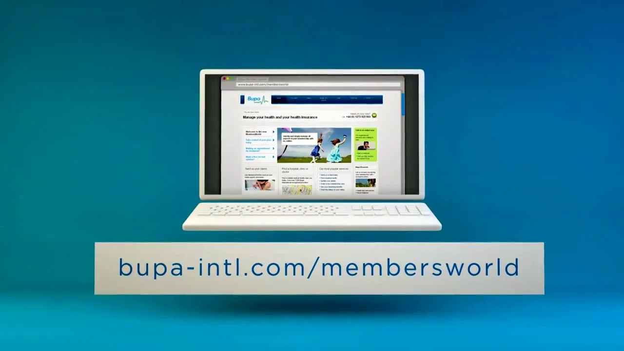 Health insurance video for BUPA, MembersWorld health insurance