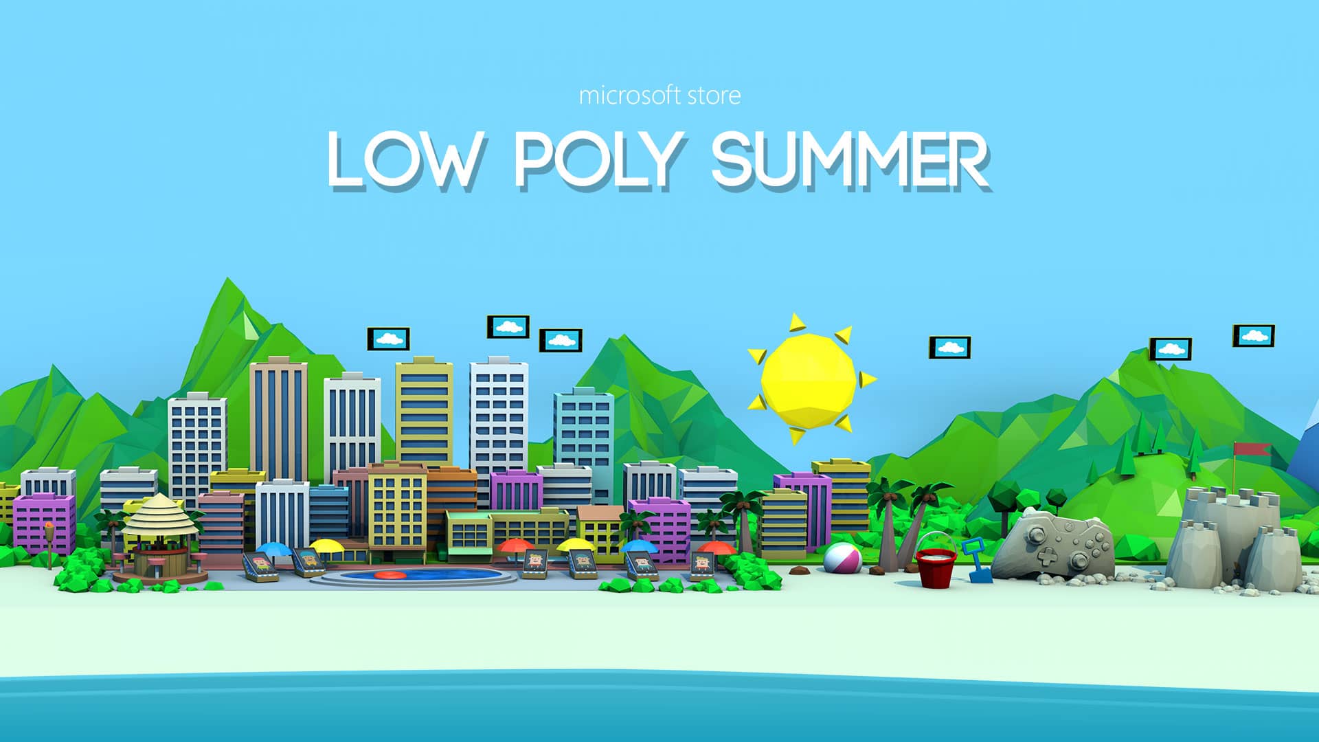 Microsoft Store: Low Poly Summer on Vimeo