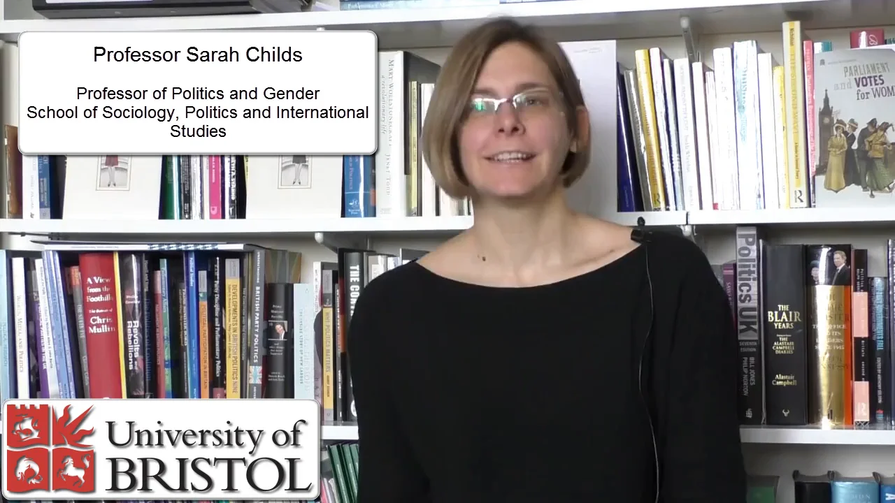 Professor Sarah Childs, University of Bristol: the Roles of Women in ...