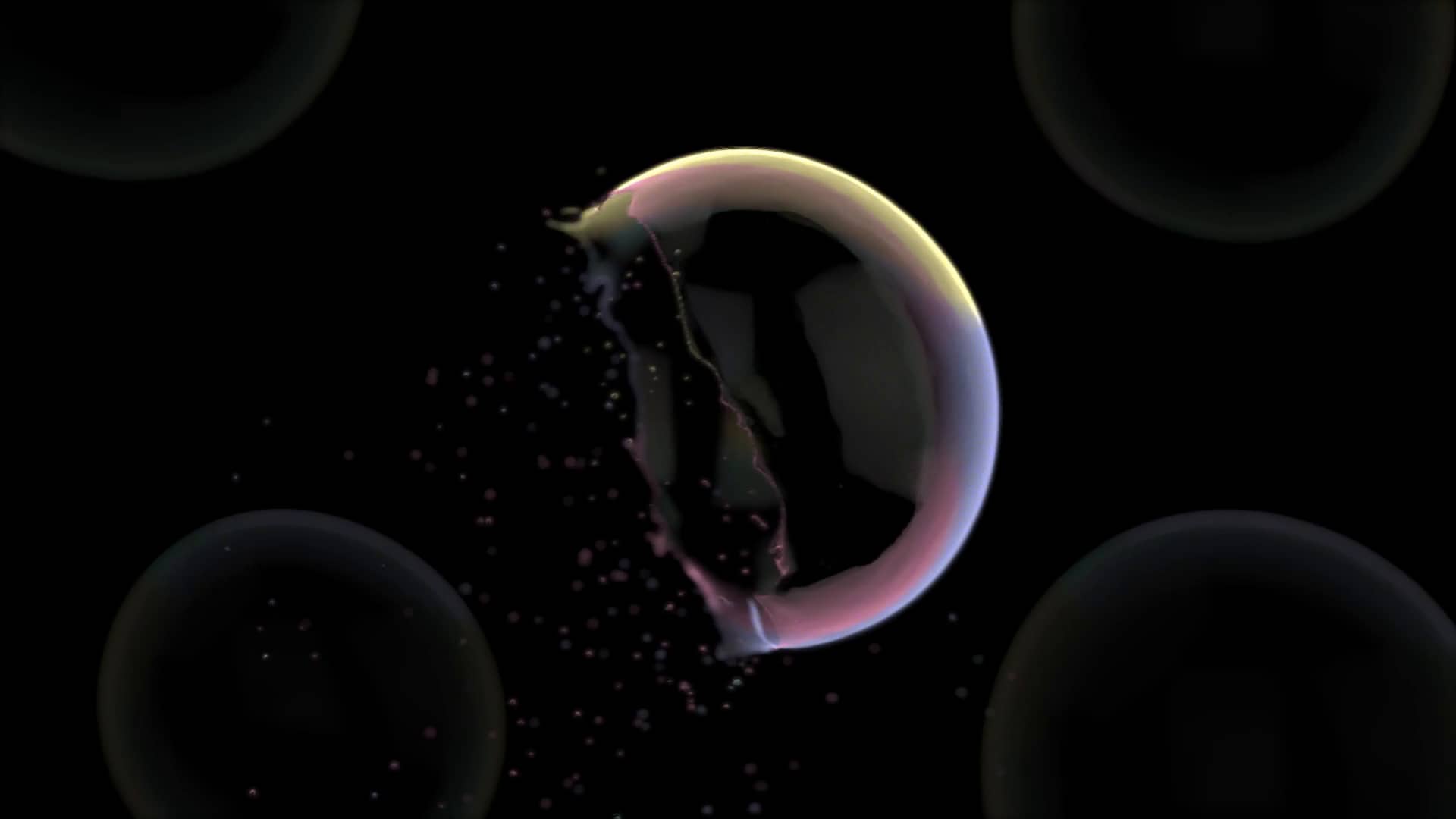 Soap bubble 'pop' - Thinking Particles | Frost | VRay on Vimeo