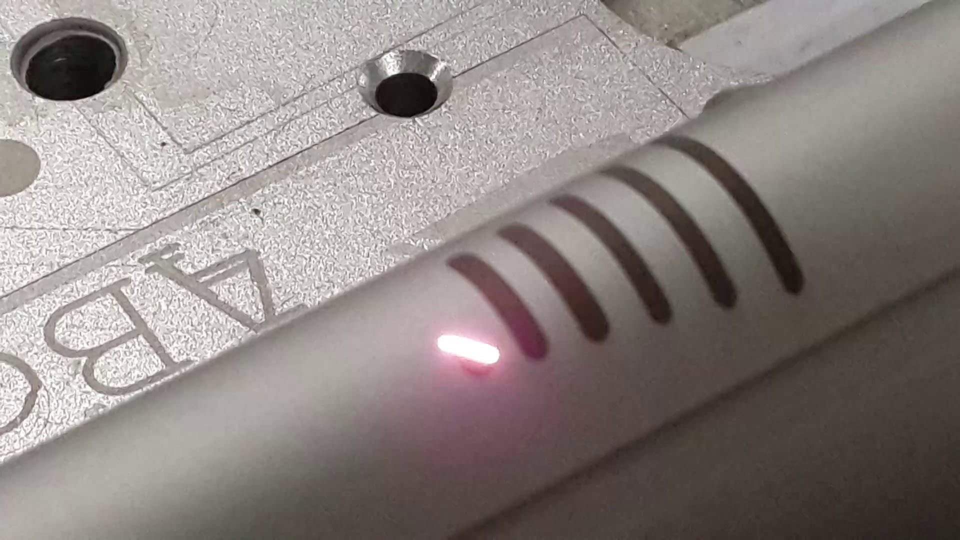 anodized aluminum laser marking, aluminum laser dark marking, fiber ...