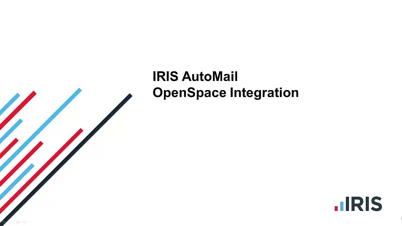 IRIS - AutoMail OpenSpace Integration (PDF) on Vimeo