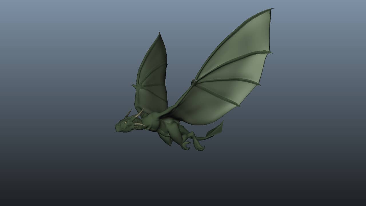 Dragon Flight Cycle | Animation Mentor | Creature Animation Fight or ...