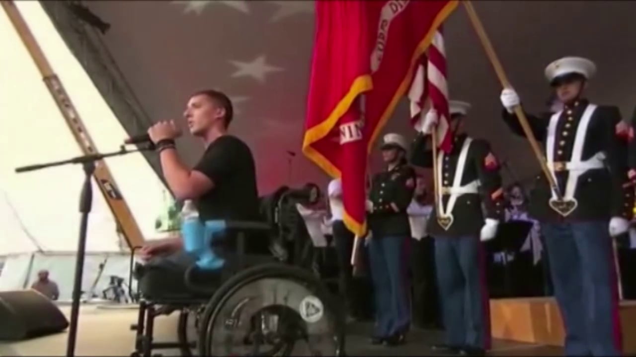 National Anthem Performance with LCpl Timothy Donley USMC on Vimeo