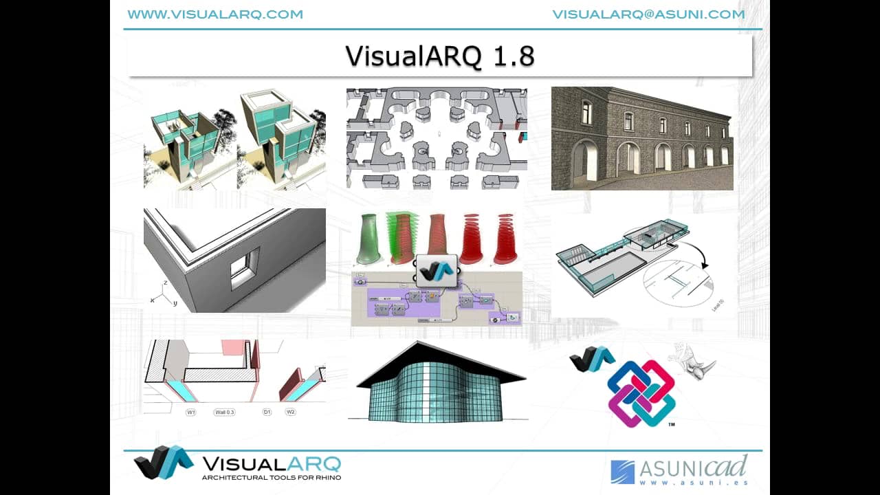 VisualARQ 1.8 Herramientas de Arquitectura BIM para Rhino on Vimeo