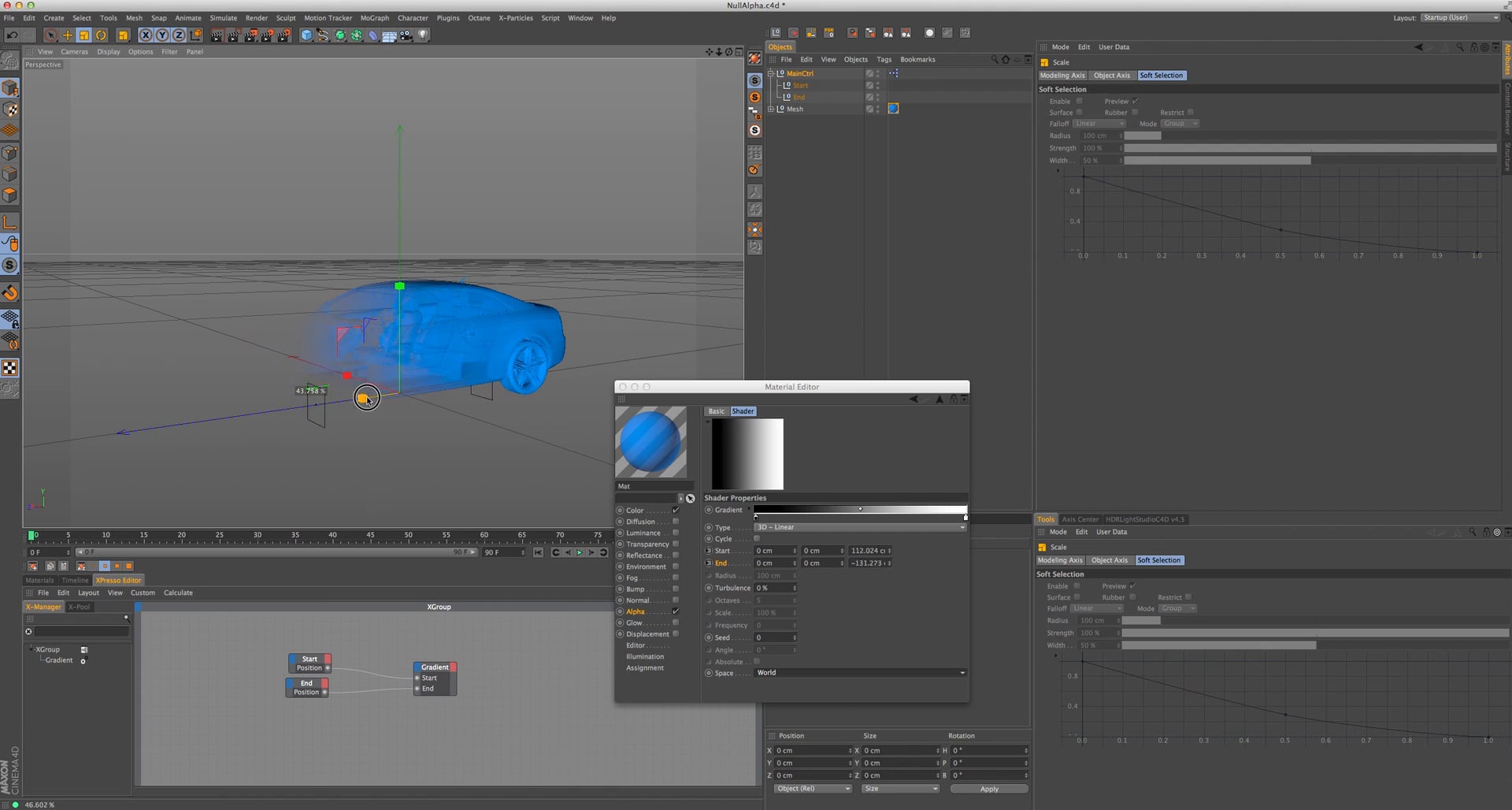C4D Quicktip: Control Transparency with Null Objects on Vimeo