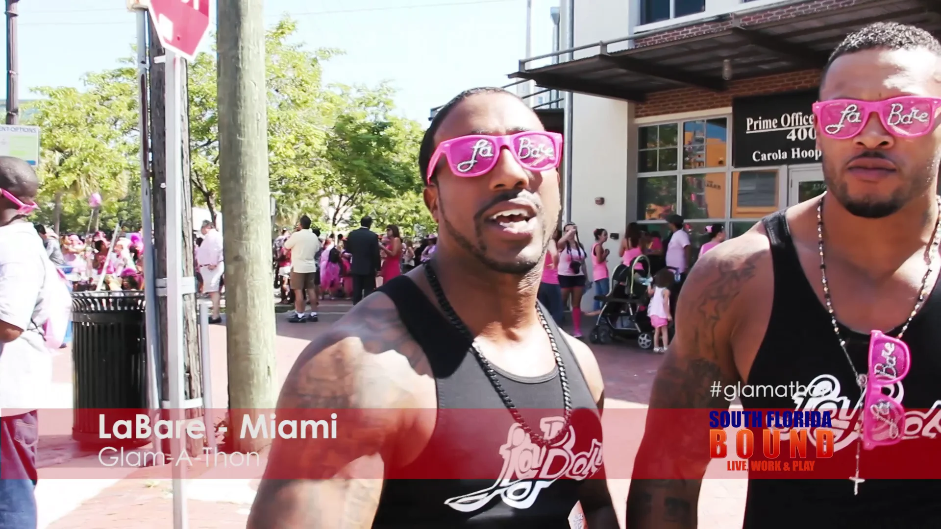 LaBare of Miami at the Glam A Thon