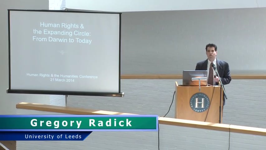 Gregory Radick, Human Rights and the Humanities | March 20, 2014 on Vimeo