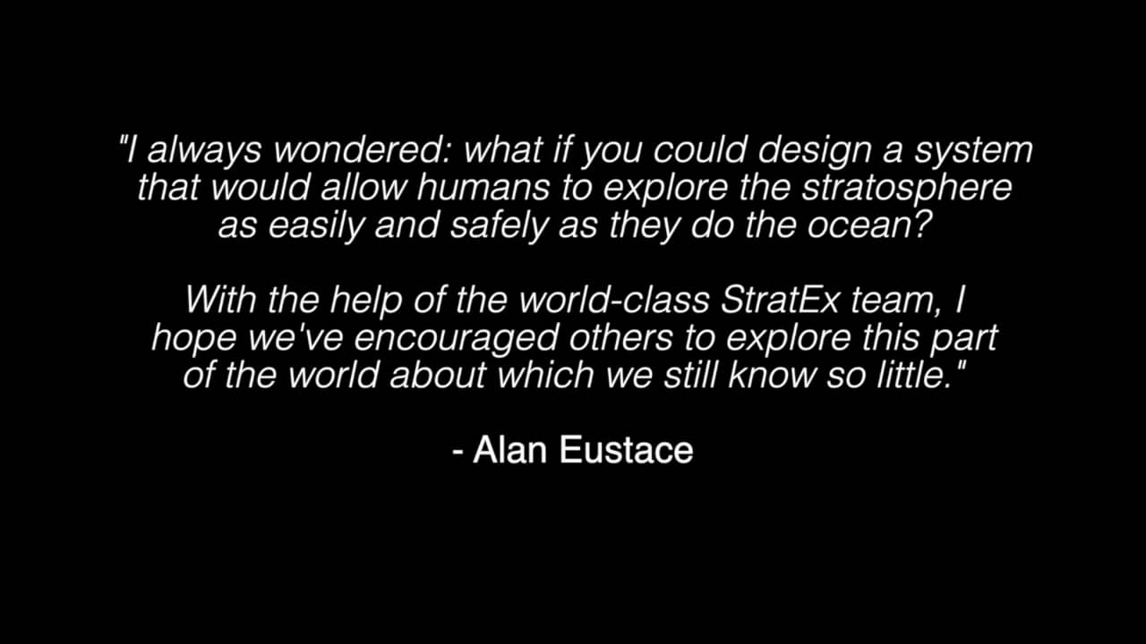 Alan Eustice Record-Breaking StratEx Jump on Vimeo