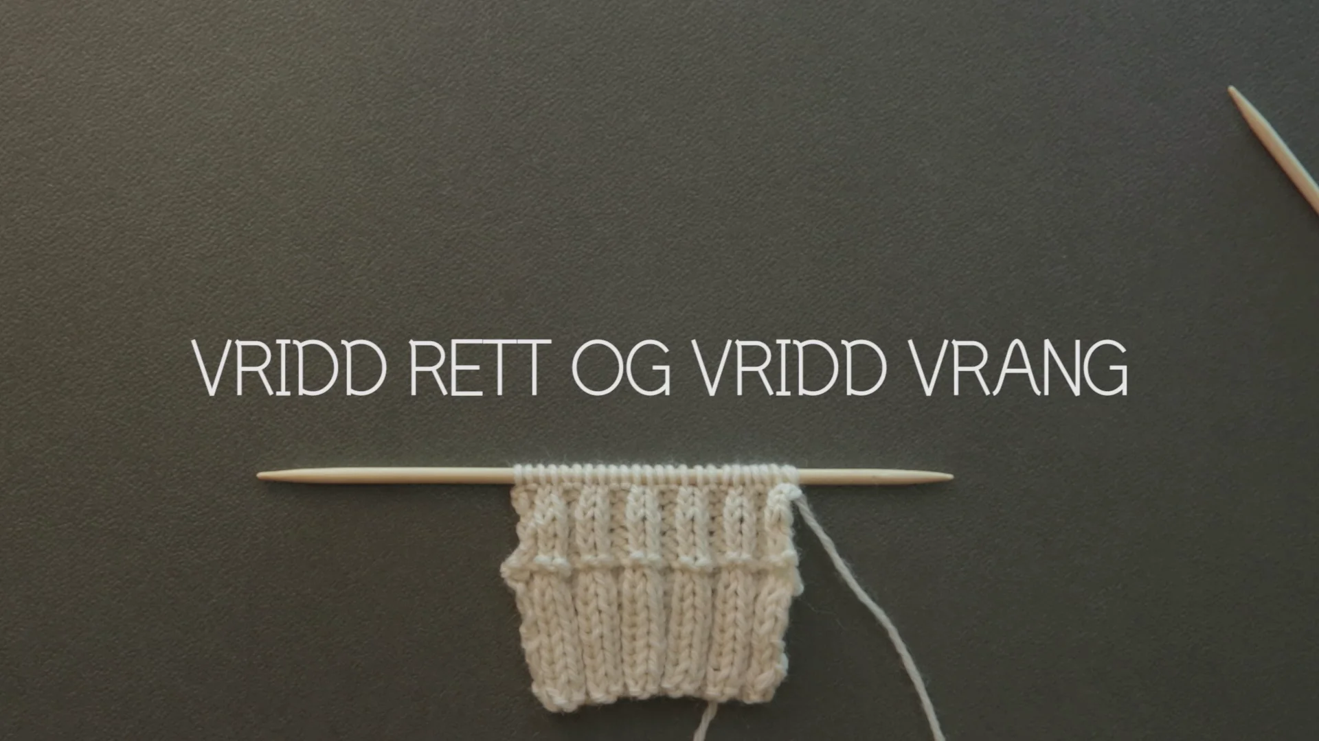 Vridd rett og vridd vrang on Vimeo