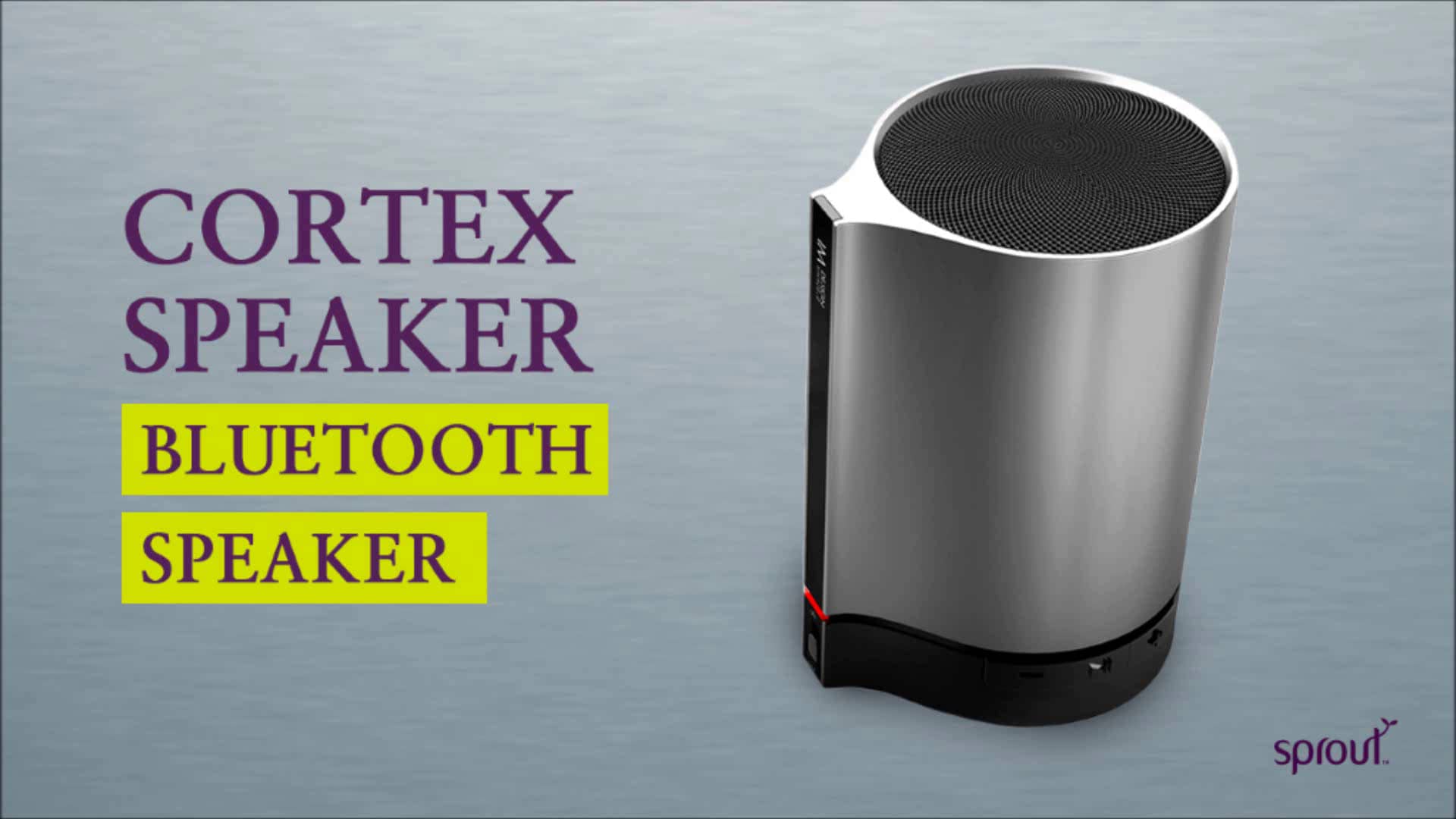 Sprout Cortex Bluetooth Speaker on Vimeo