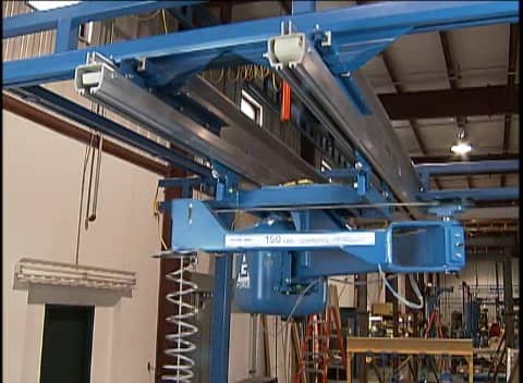 Gorbel Underhung Easy Arm on Vimeo