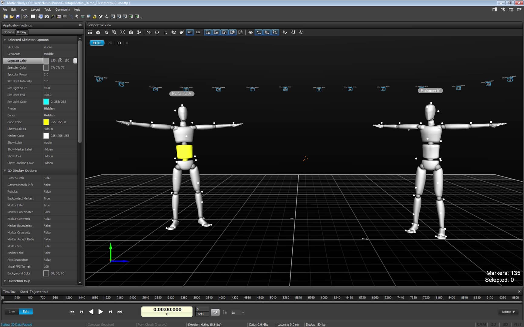 OptiTrack Motive - Perspective Viewport: Skeleton Display Options on Vimeo