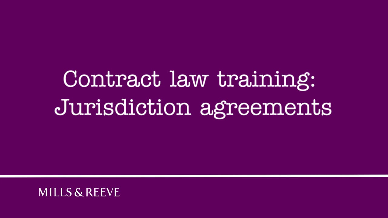 Contract Law Training - - Contract Law Training - Jurisdiction ...
