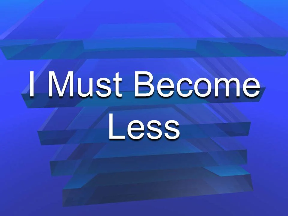 "I Must Become Less" on Vimeo