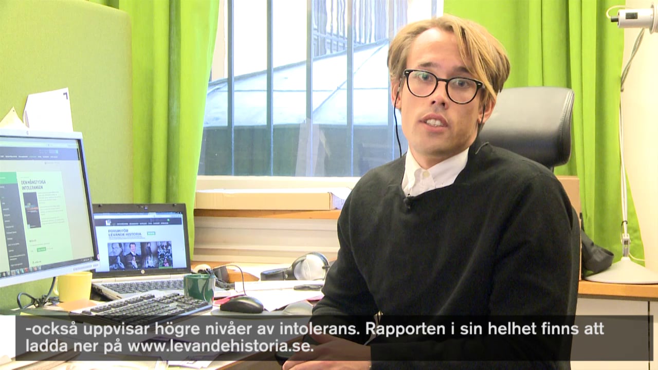 Rapportförfattaren Jacob Severin om studien Tid för tolerans on Vimeo