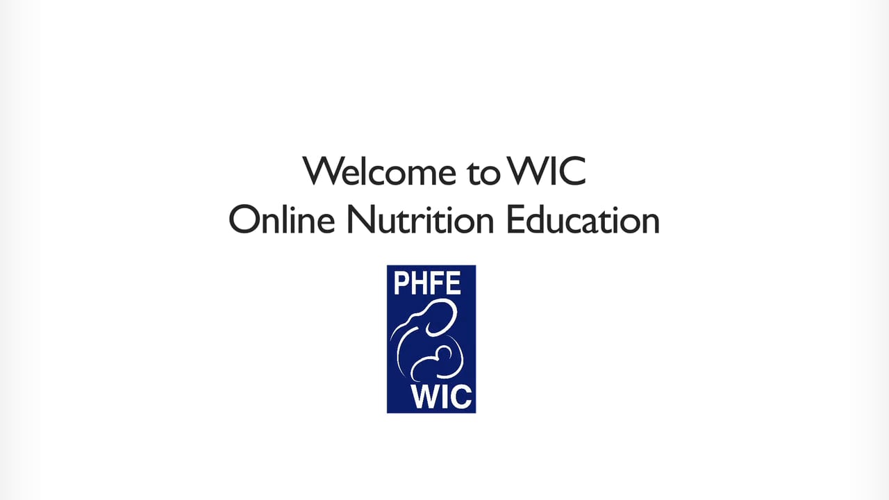 Introduction to WIC Online Nutrition Education - English on Vimeo