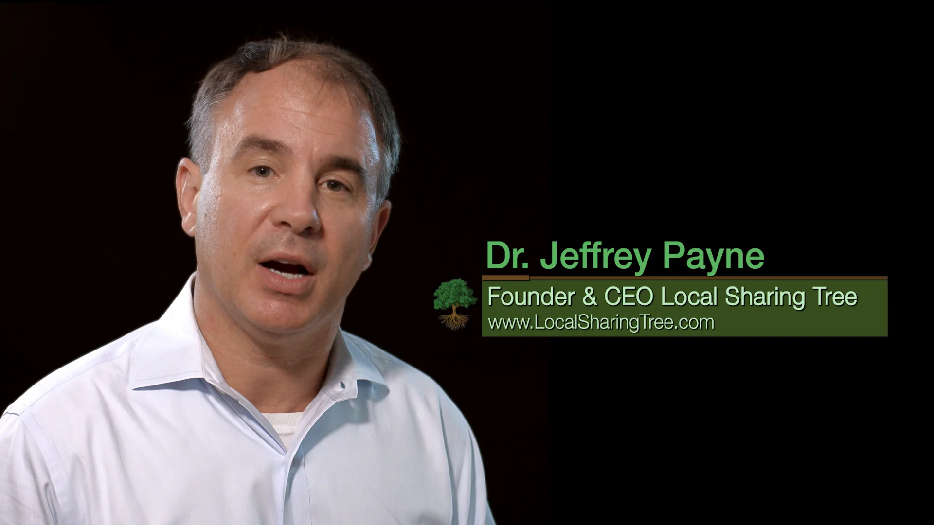 Dr. Jeffrey Payne - Founder & CEO of Local Sharing Tree on Vimeo