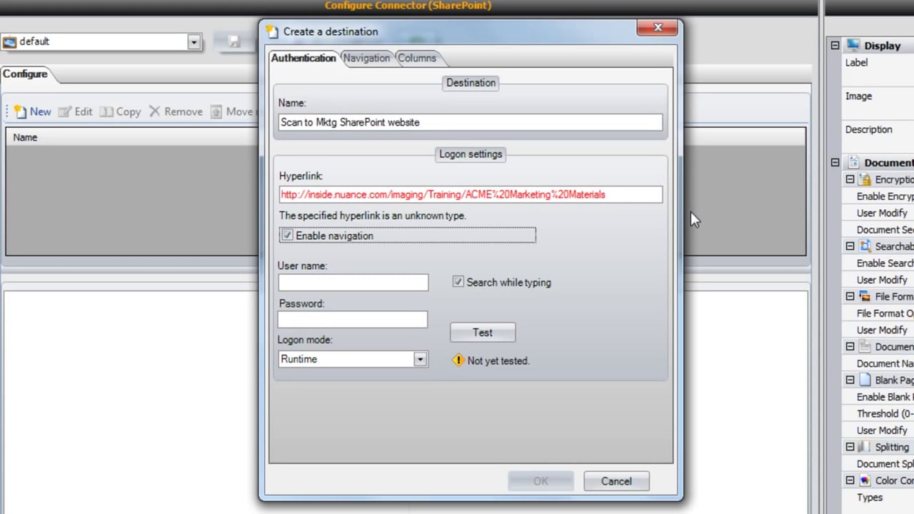eCopy ShareScan - Configuring SharePoint Connector on Vimeo