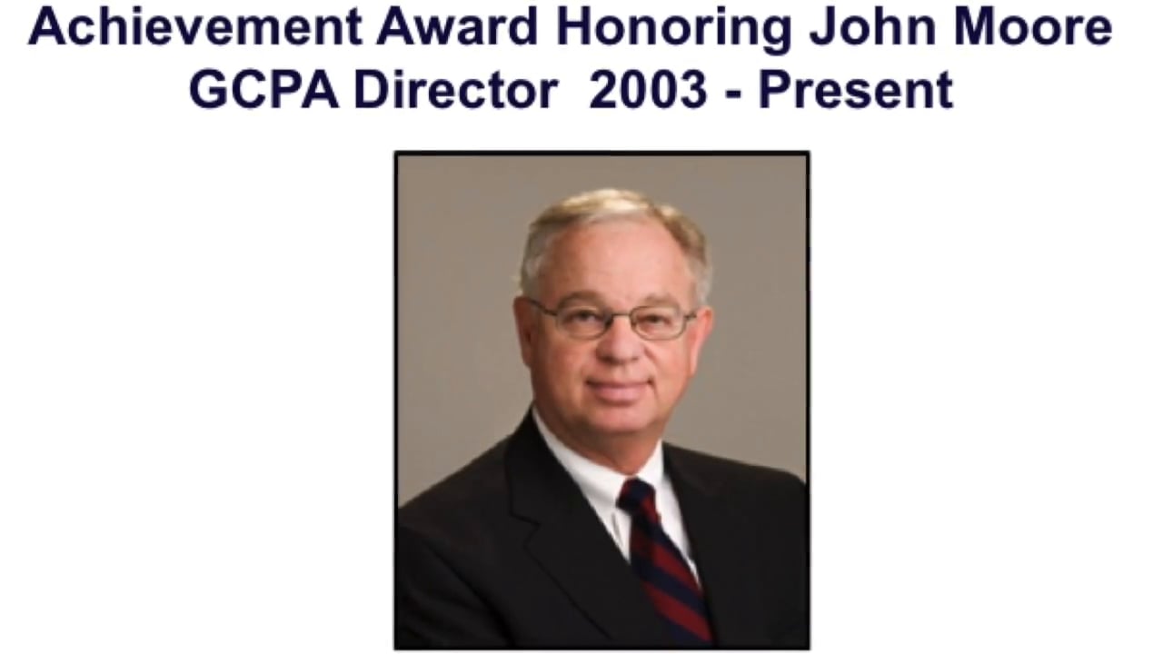 2014 GCPA Spring Conference - Achievement Award Presentation to John ...