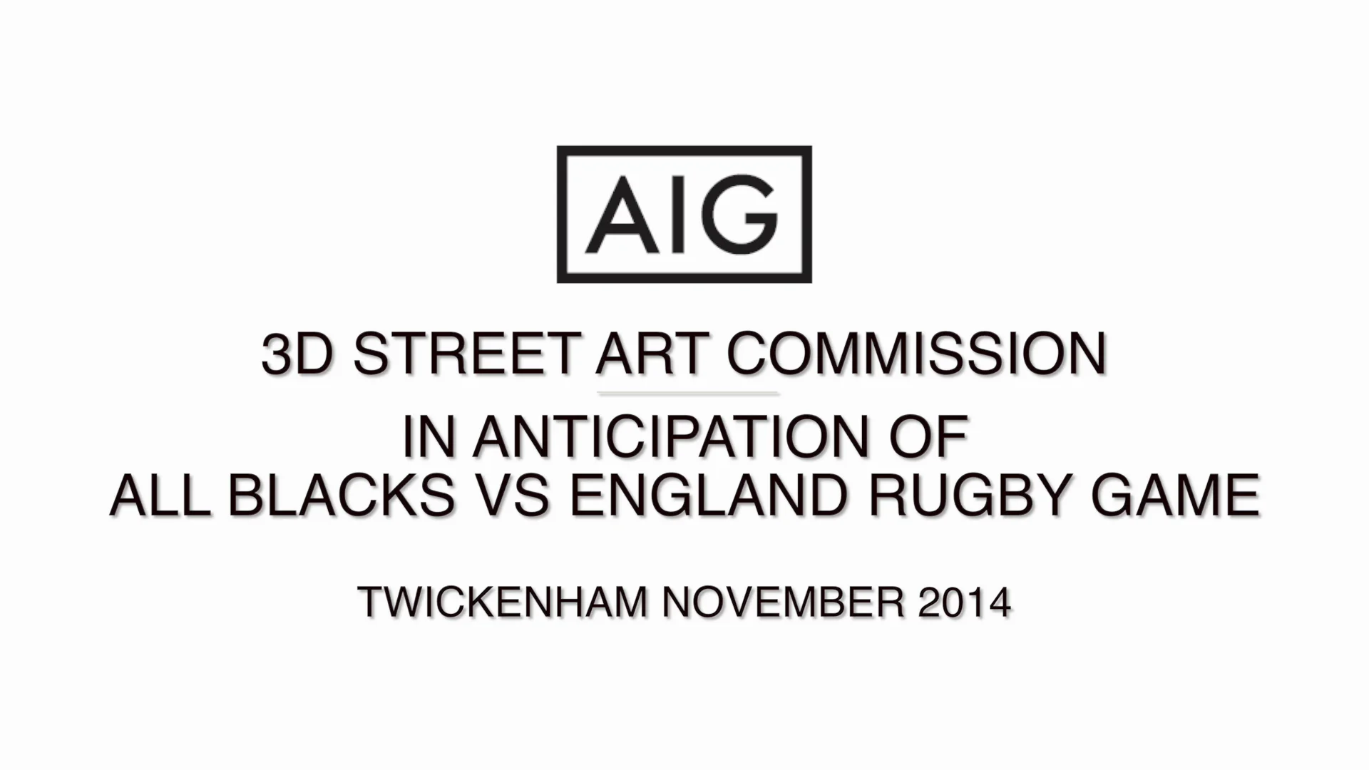 AIG 3D Street Art on Vimeo