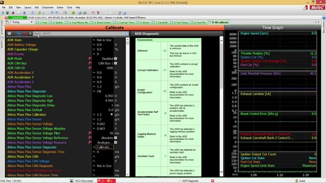 Tutorial del software MoTeC M1: Todo el menú de calibración
