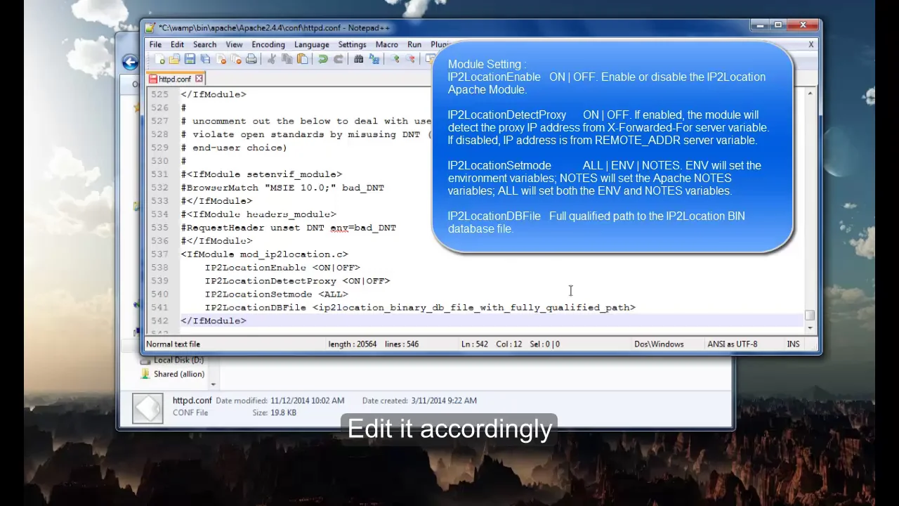 How To Install IP2Location Apache Library on Windows on Vimeo